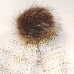 Hot Paws | Accessories | Hot Paws Winter Hat Cap Toque Knit Faux Fur ...